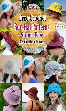 Free Crochet Sun Hat Patterns - Super Easy