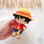 Unique Crochet Pirate Keychain