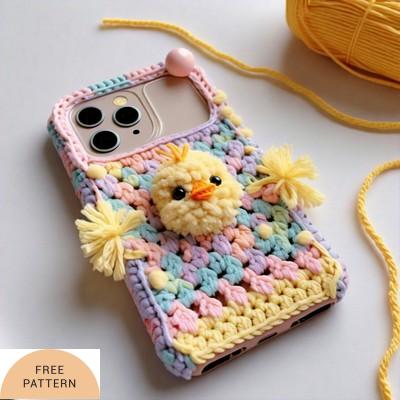 Unique Crocheted Chick Phone Case Lovers