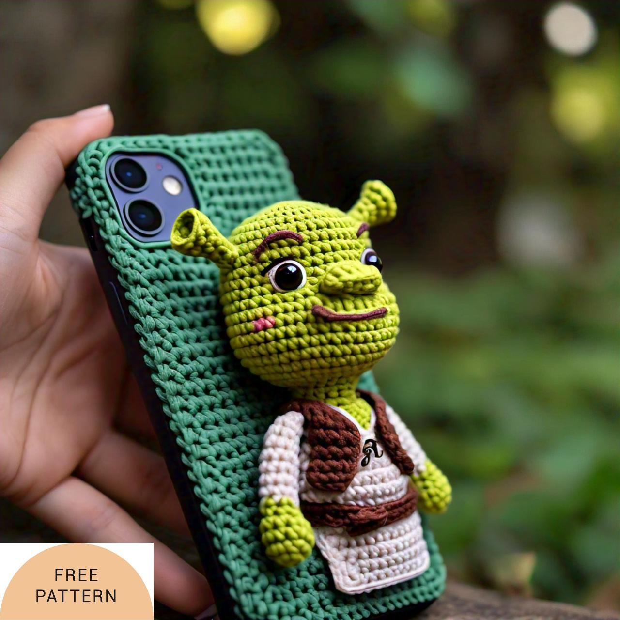 Shrek Amigurumi Phone Case Perfect