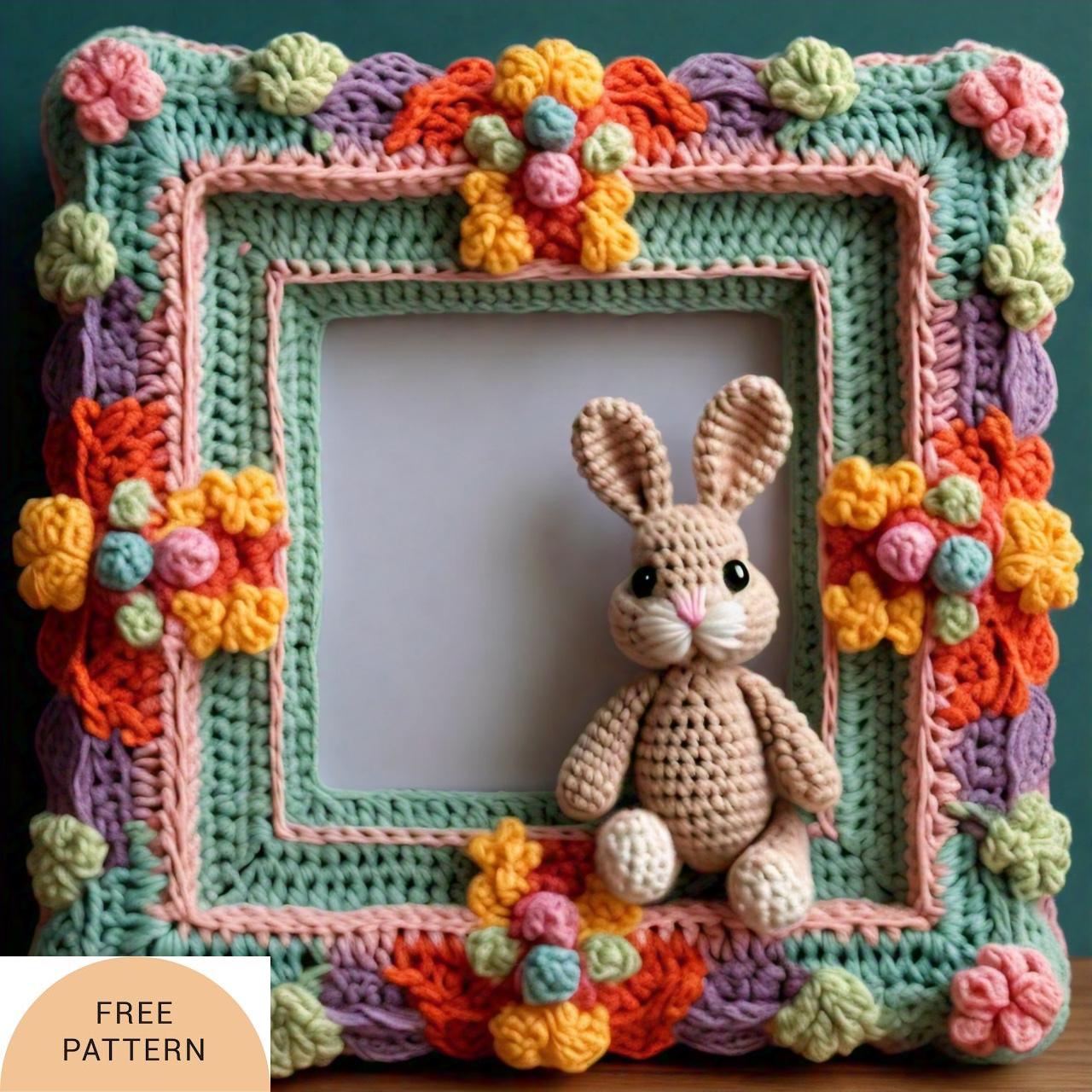 Crochet Bunny Picture Frame Pattern