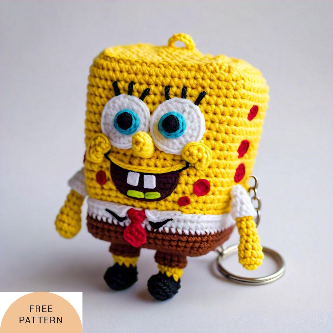 Amigurumi SpongeBob Keychain pattern