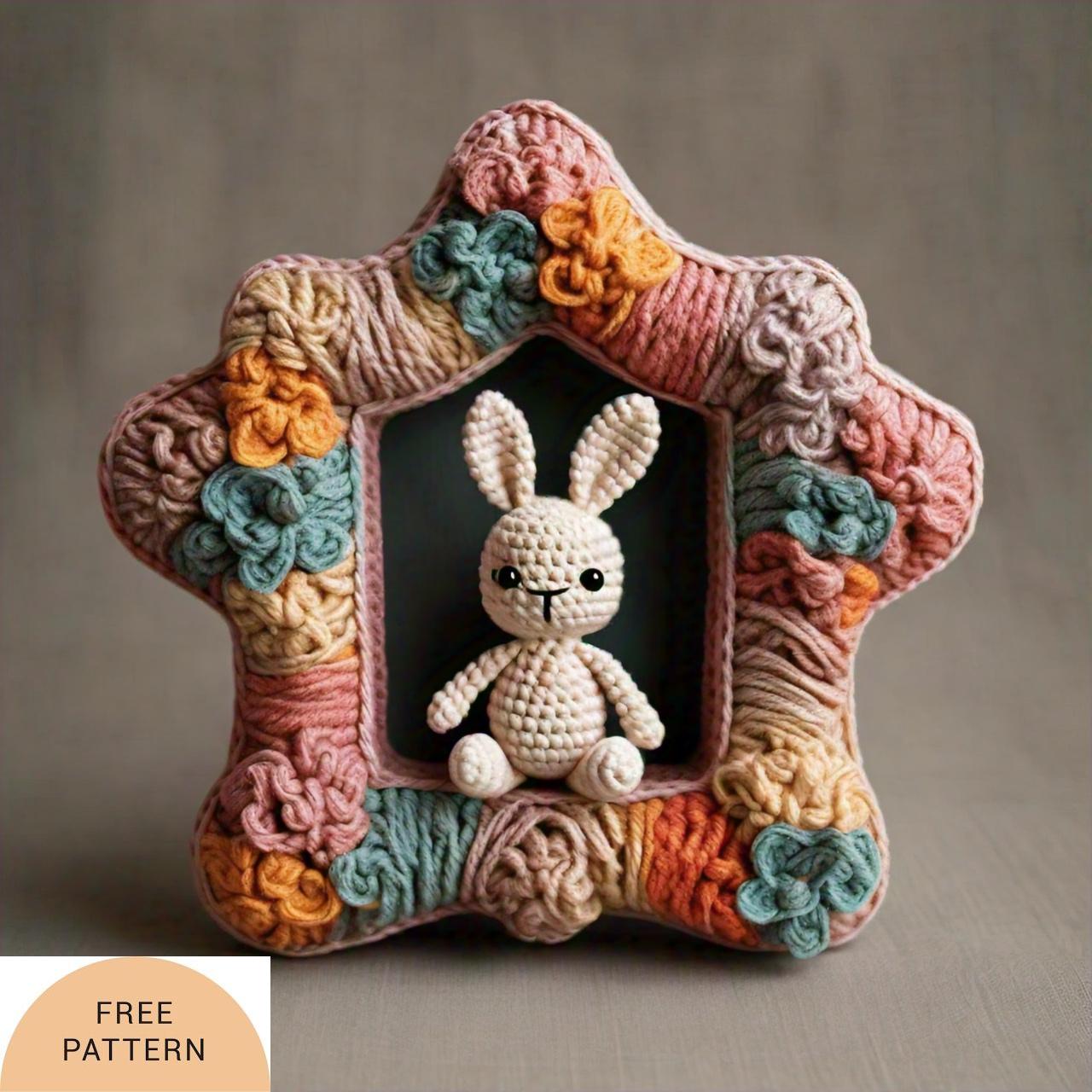 Crochet Bunny Picture Frame Pattern