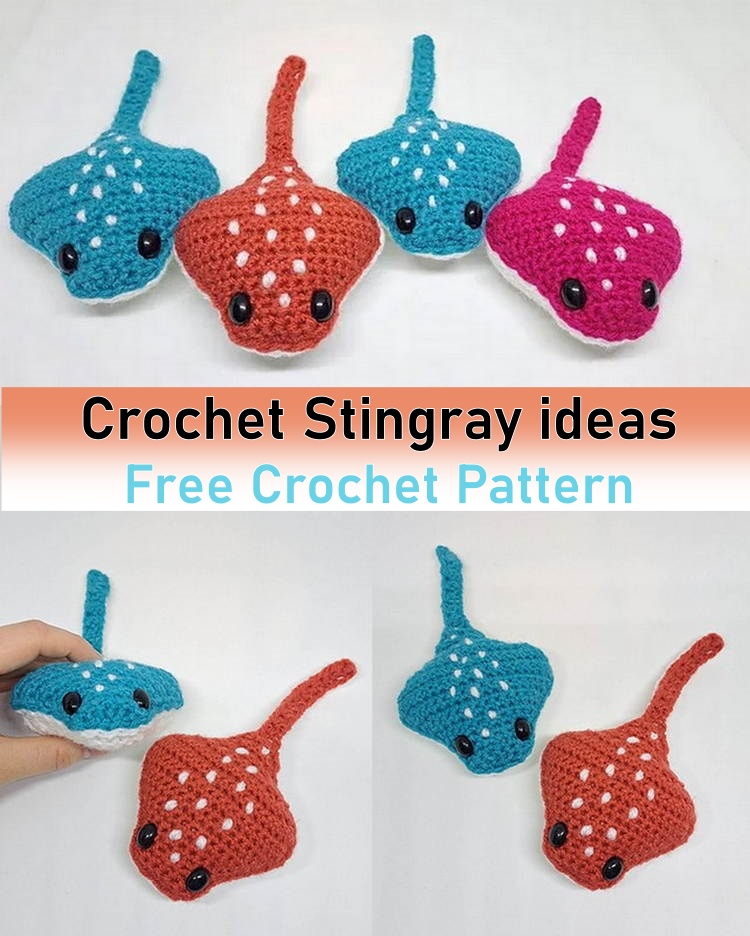 Crochet Stingray Fish Amigurumi