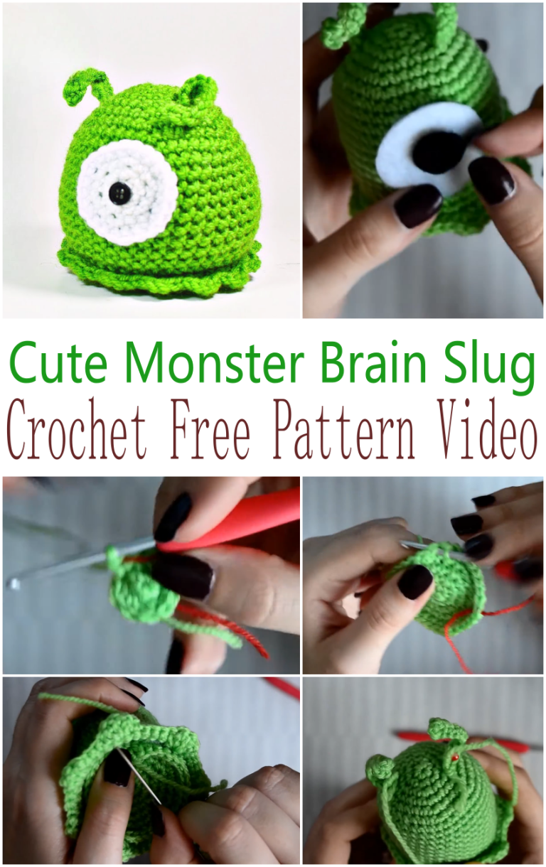 Crochet Amigurumi Monster Slug