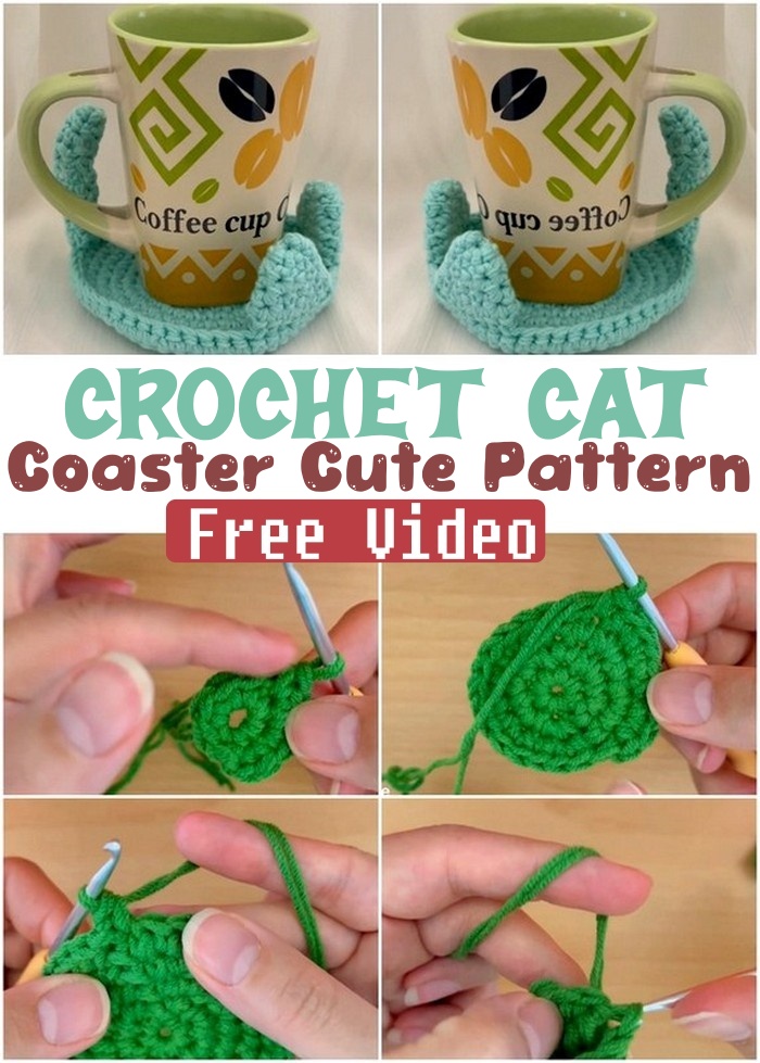Crochet Cat coaster Patterns