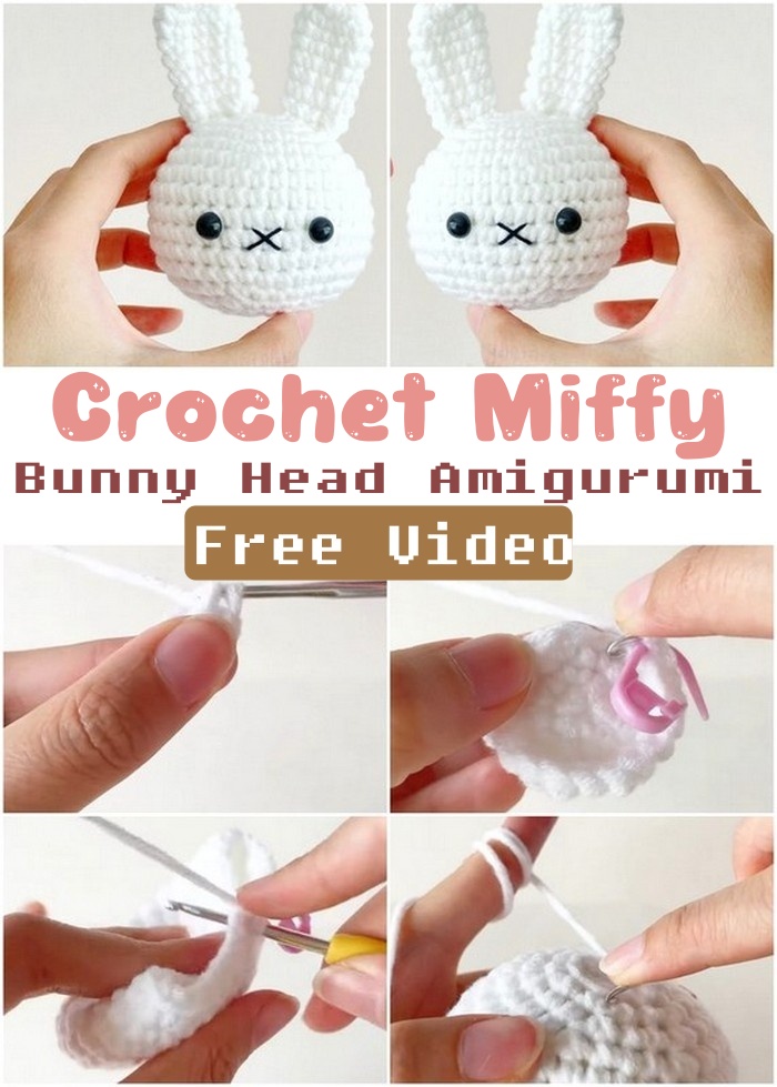 Crochet Miffy keychain