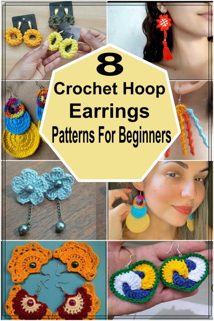 Crochet Hoop Earrings Patterns