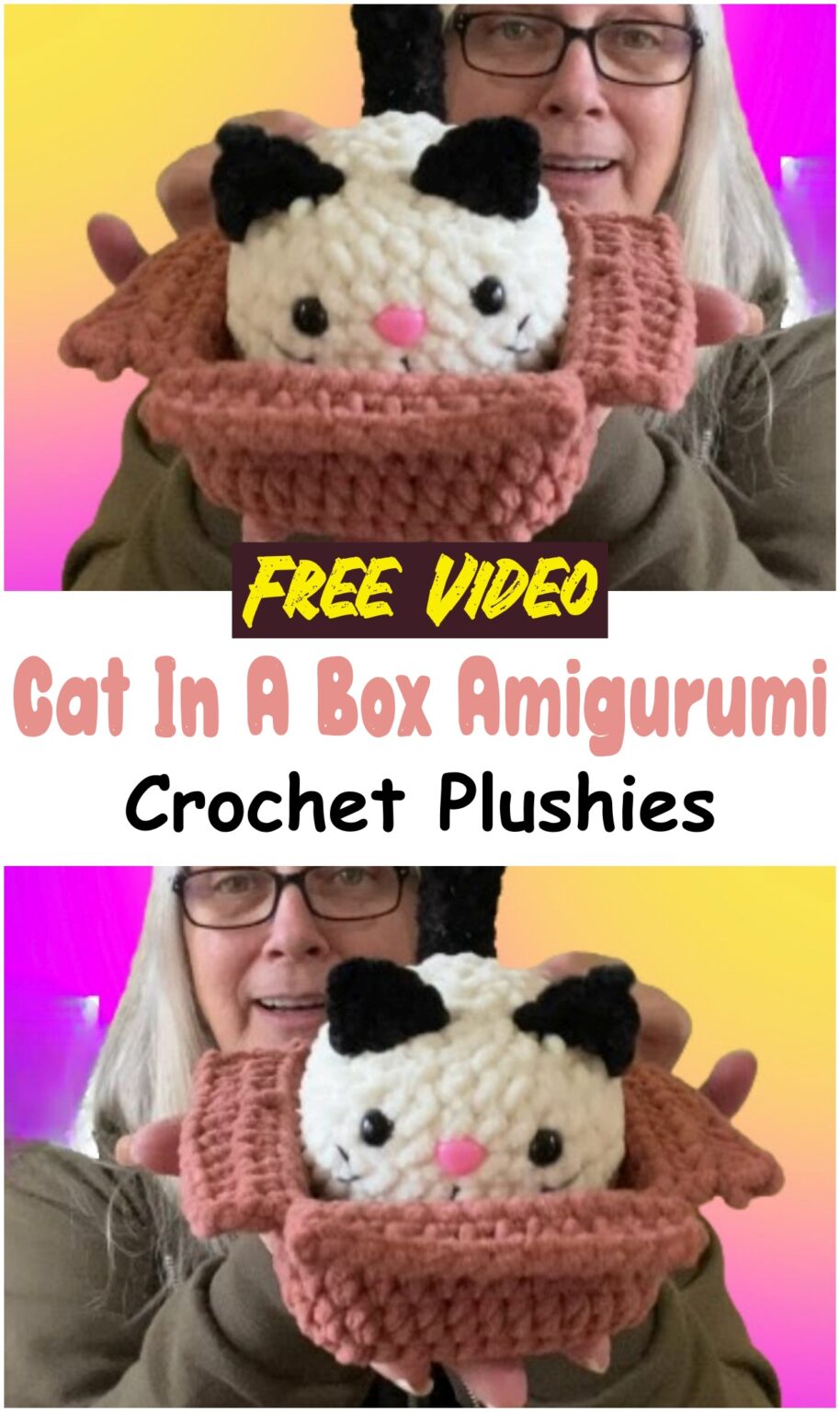 Crochet Cat In Box