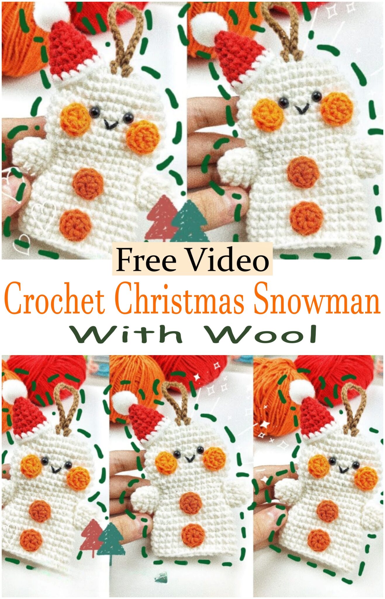 Crochet Snowman Amigurumi