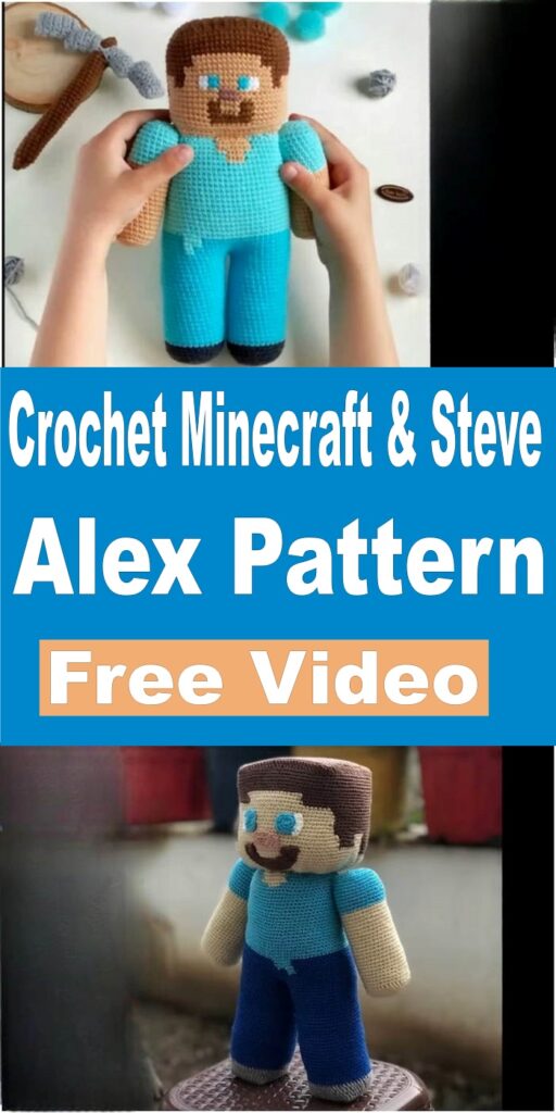 Crochet Steve from Minecraft