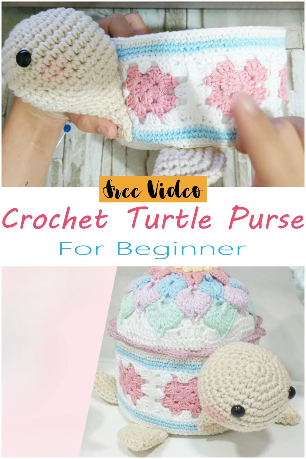Crochet Turtle Bags