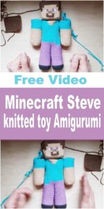 Crochet Steve from Minecraft
