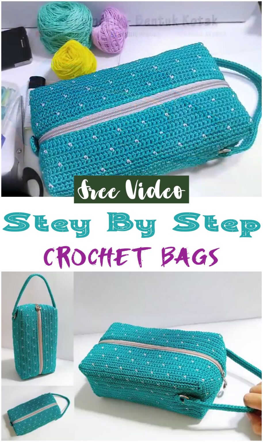 Crochet Toiletry Bag