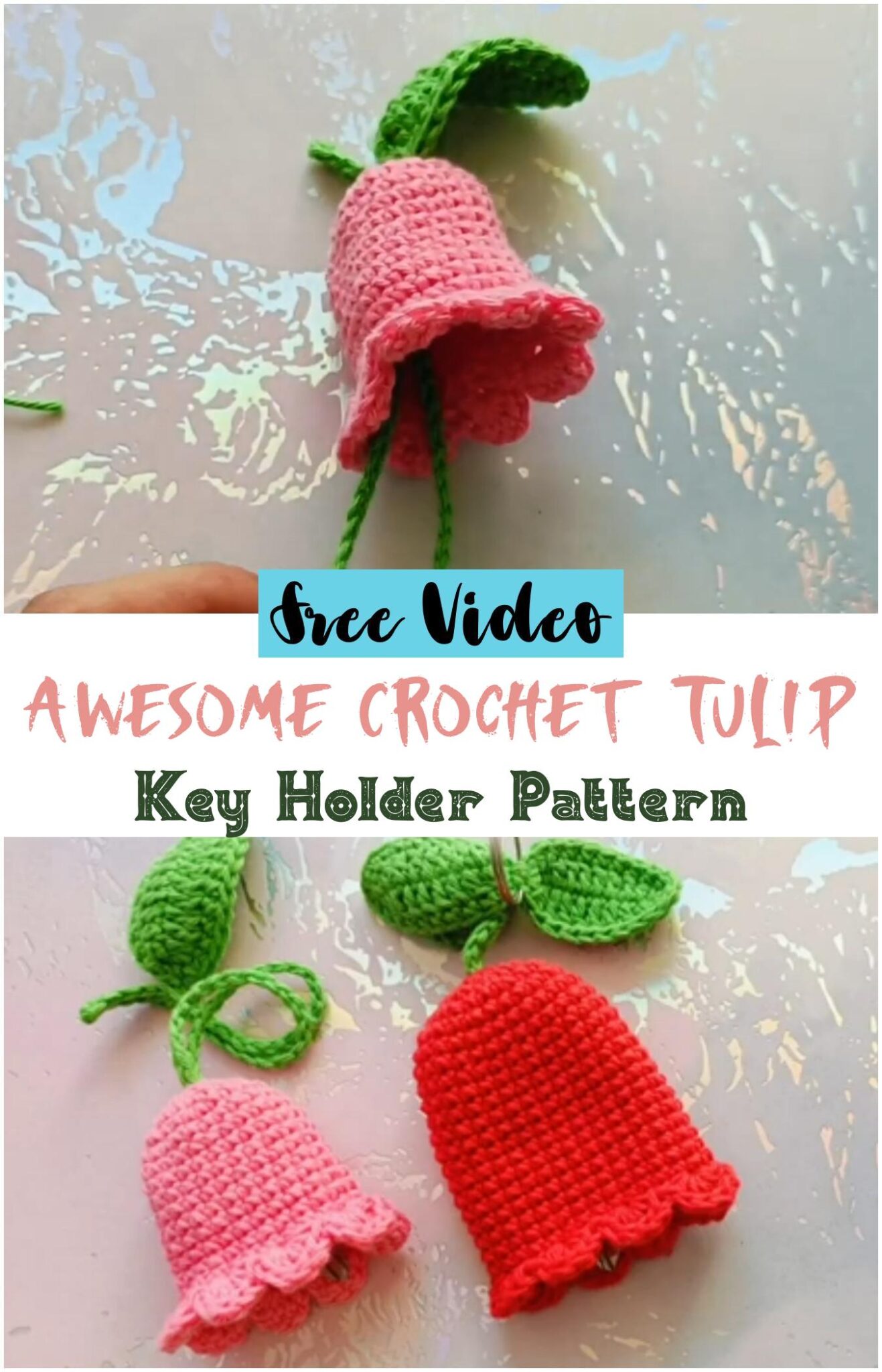 Tulip Key Cover Keychain