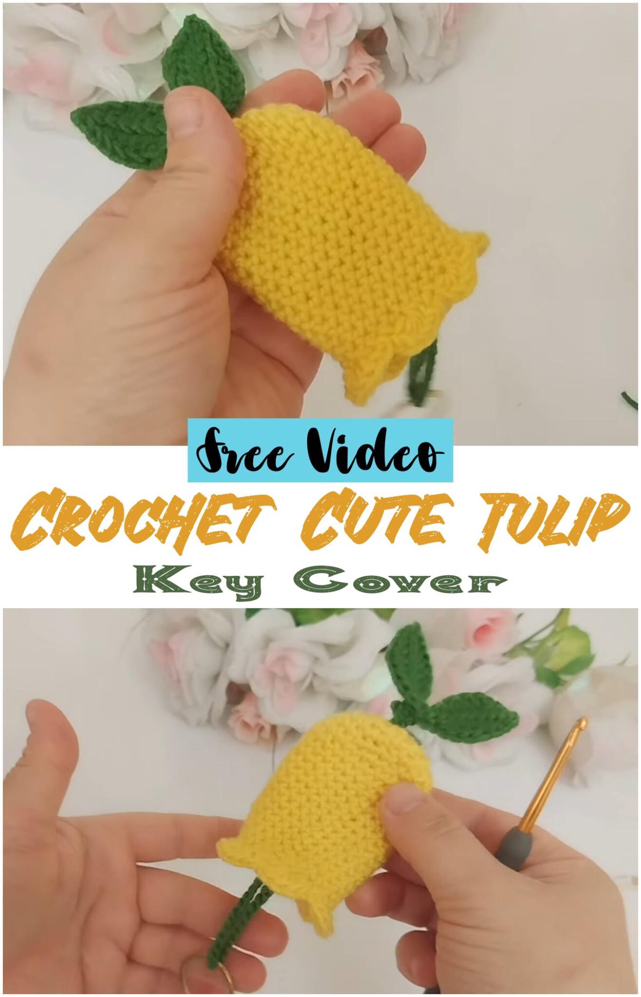 Tulip Key Cover Keychain