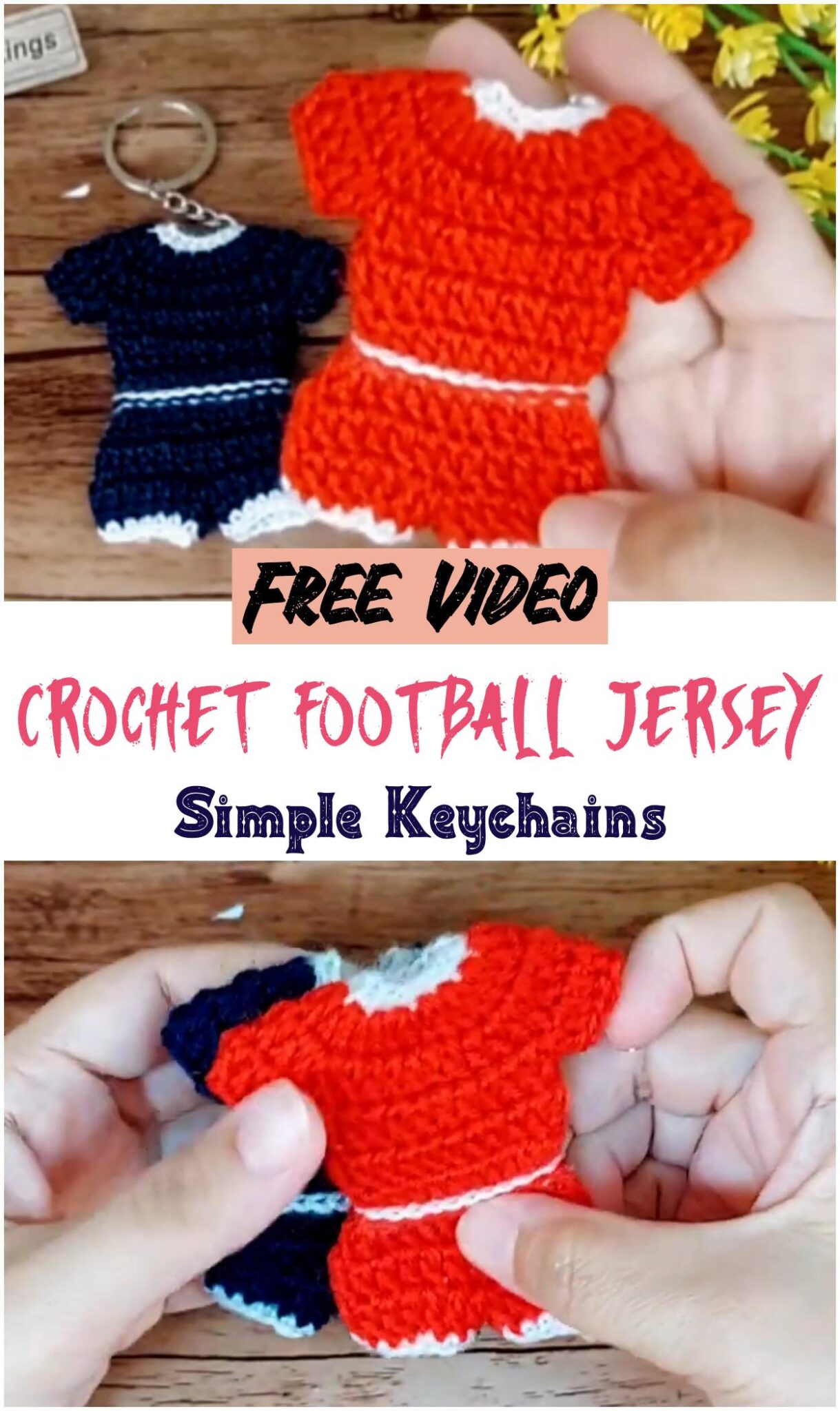 Crochet Clothes Keychains