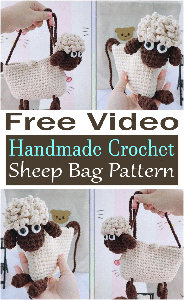 Crochet Sheep Shaped Bag