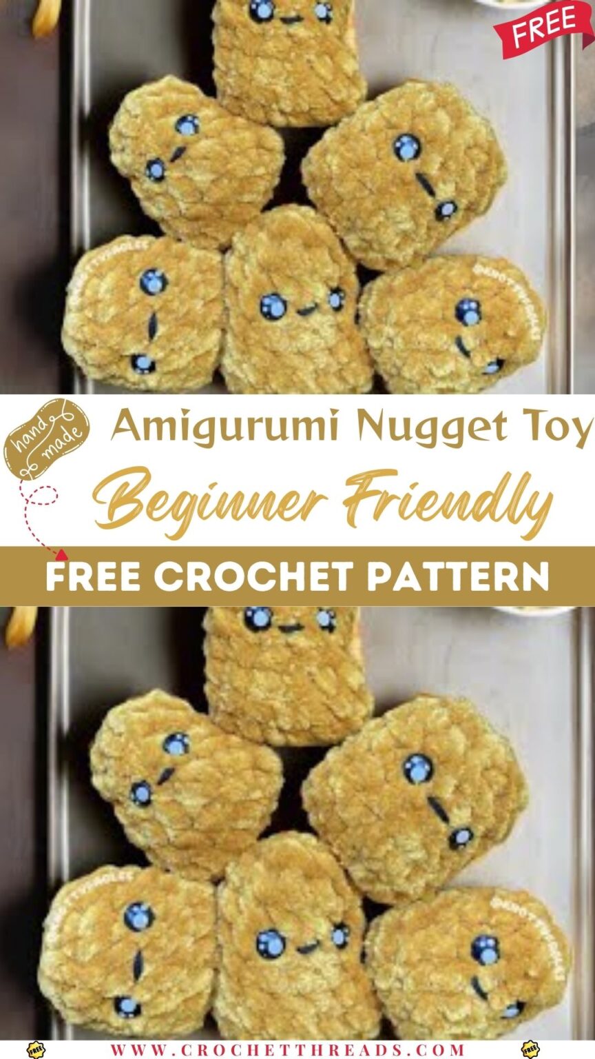 Crochet Chicken Nugget Amigurumi