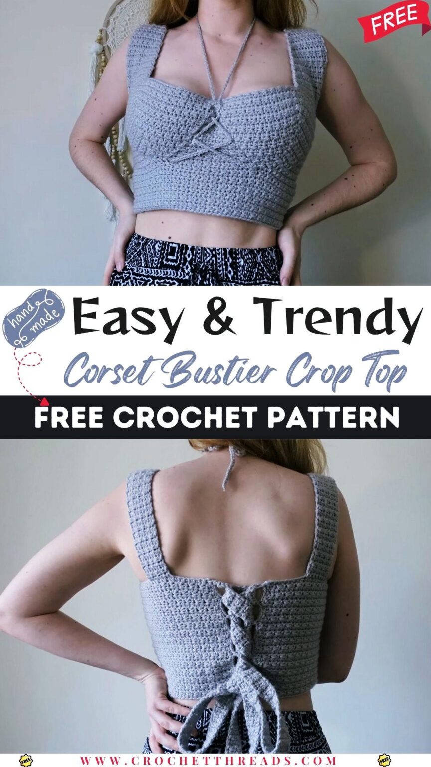 Free Crochet Cable Corset Top Patterns