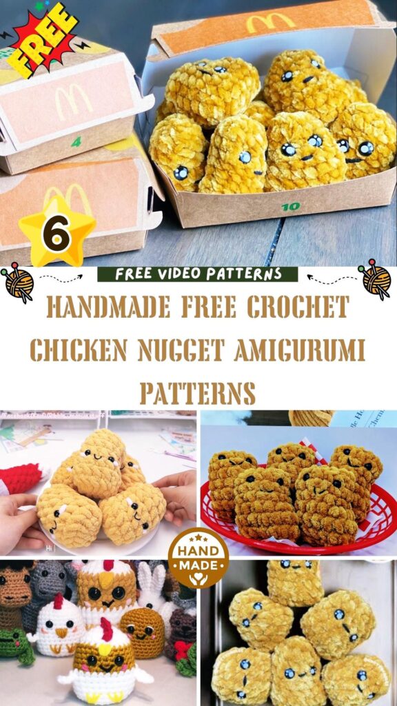 Crochet Chicken Nugget Amigurumi