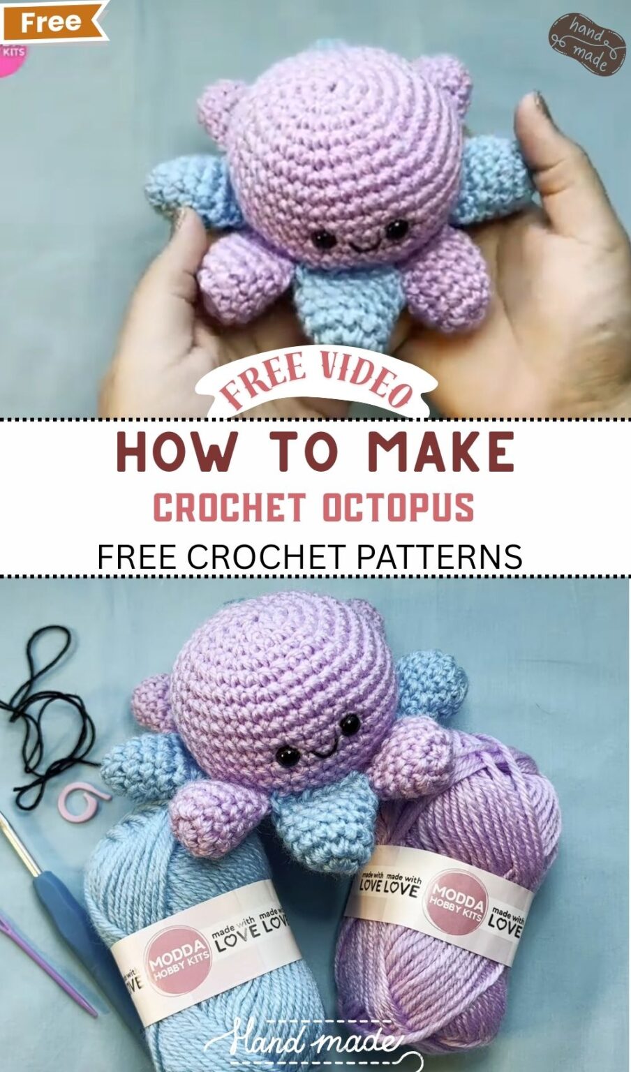 No-Sew Crochet Octopus Patterns