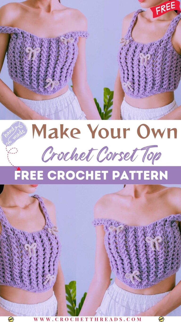 Free Crochet Cable Corset Top Patterns
