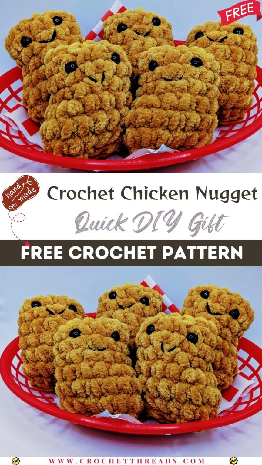 Crochet Chicken Nugget Amigurumi