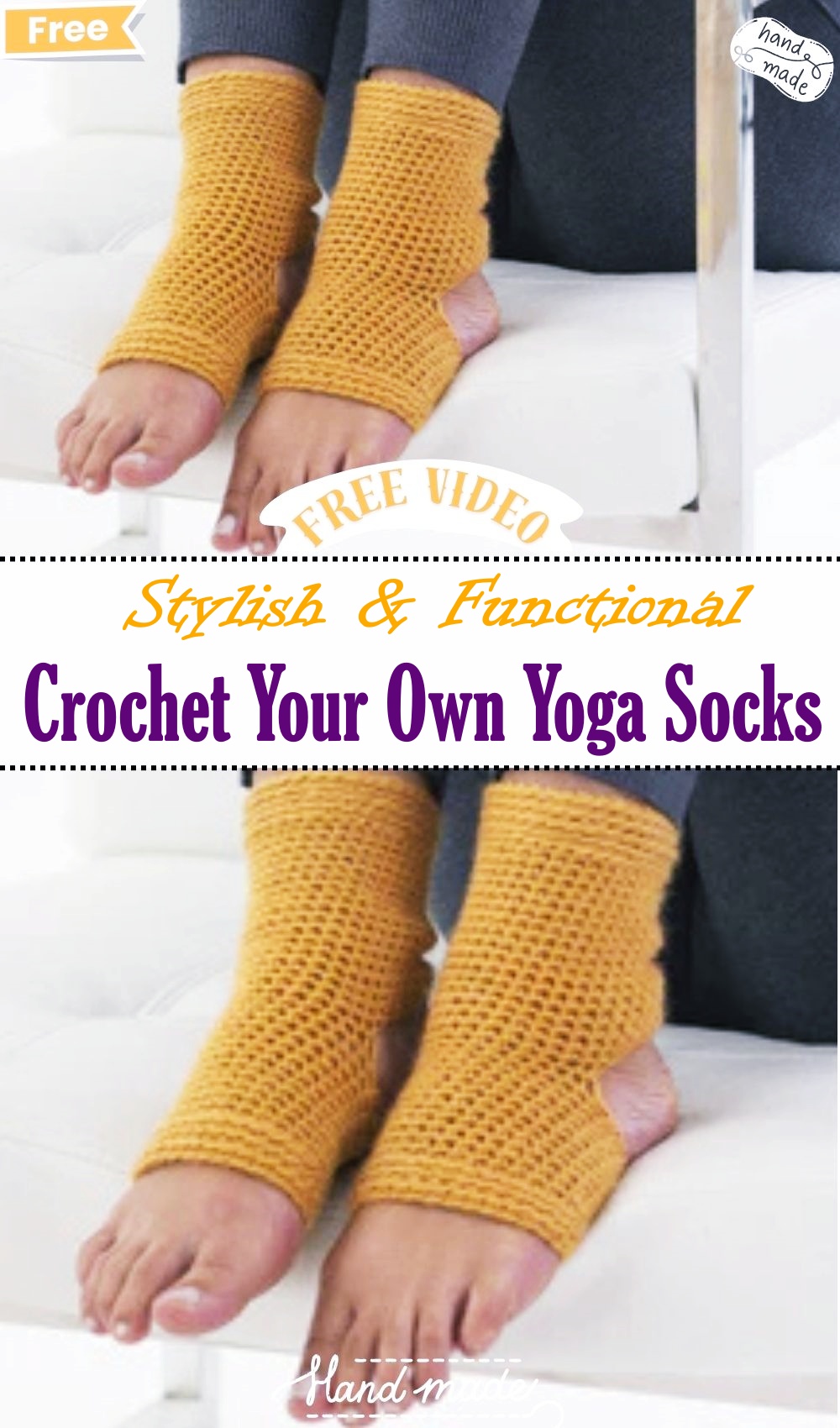 Crochet Athleisure Yoga Socks Patterns