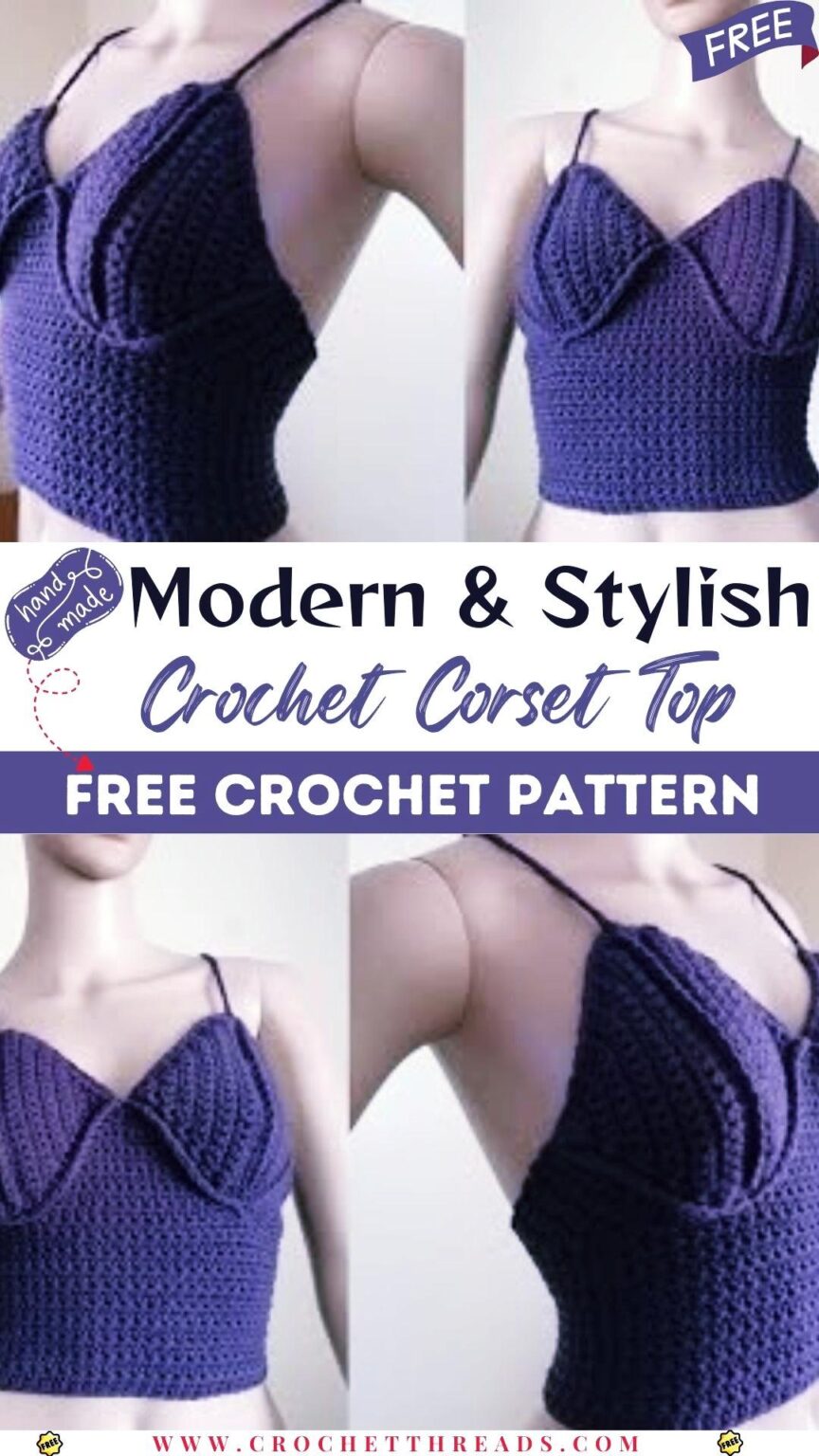Free Crochet Cable Corset Top Patterns
