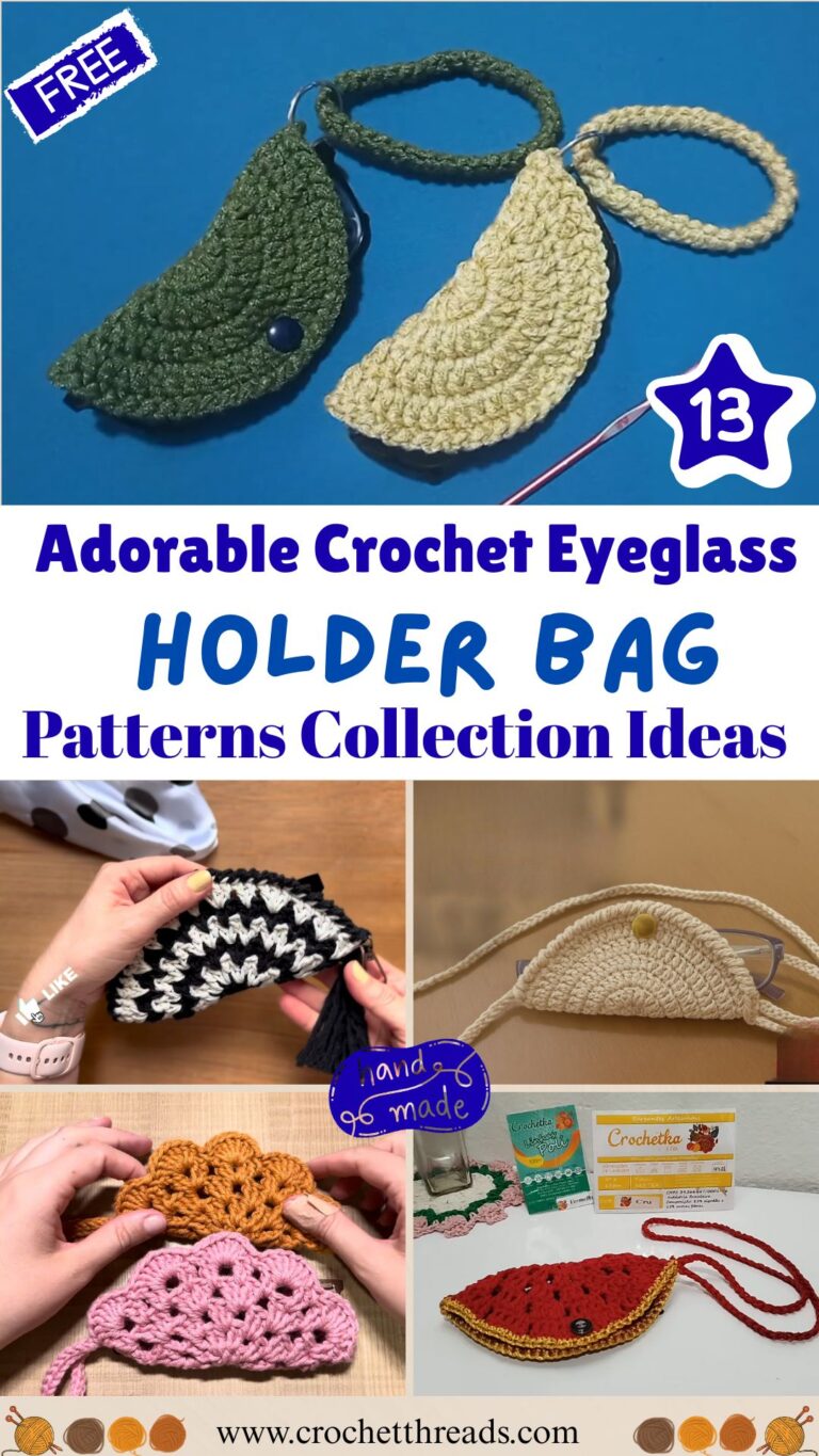 Crochet Eyeglass Holder Bag Patterns