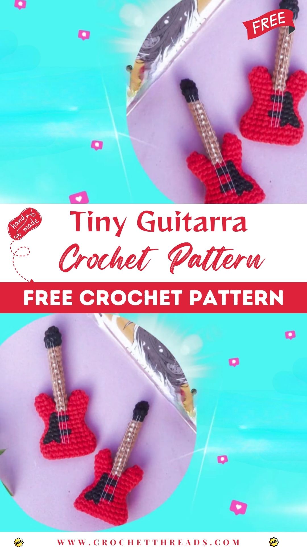 Crochet Acoustic Guitar Patterns
