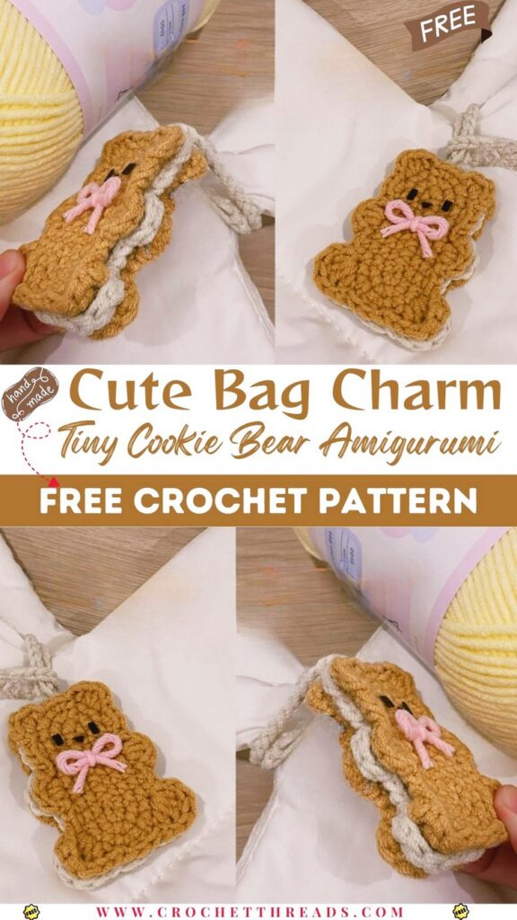 Crochet Oreo Cookie Man Keychain Amigurumi Patterns