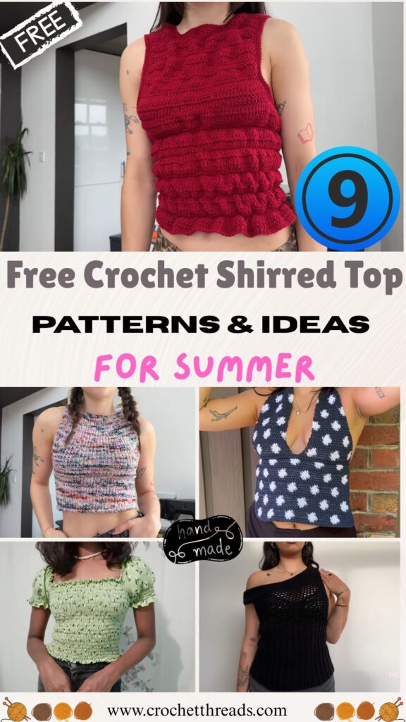 Crochet Shirred Top Patterns
