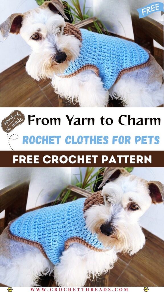 Crochet Dog Sweater Outfits Patterns