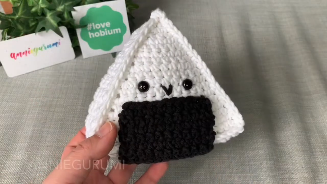 Crochet Onigiri & Seaweed Rice Balls Amigurumi