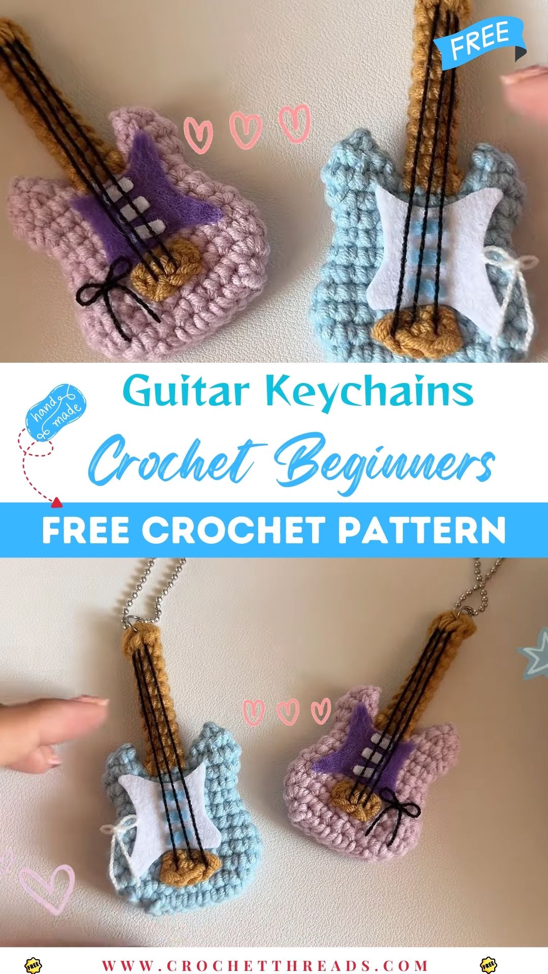 Crochet Acoustic Guitar Patterns