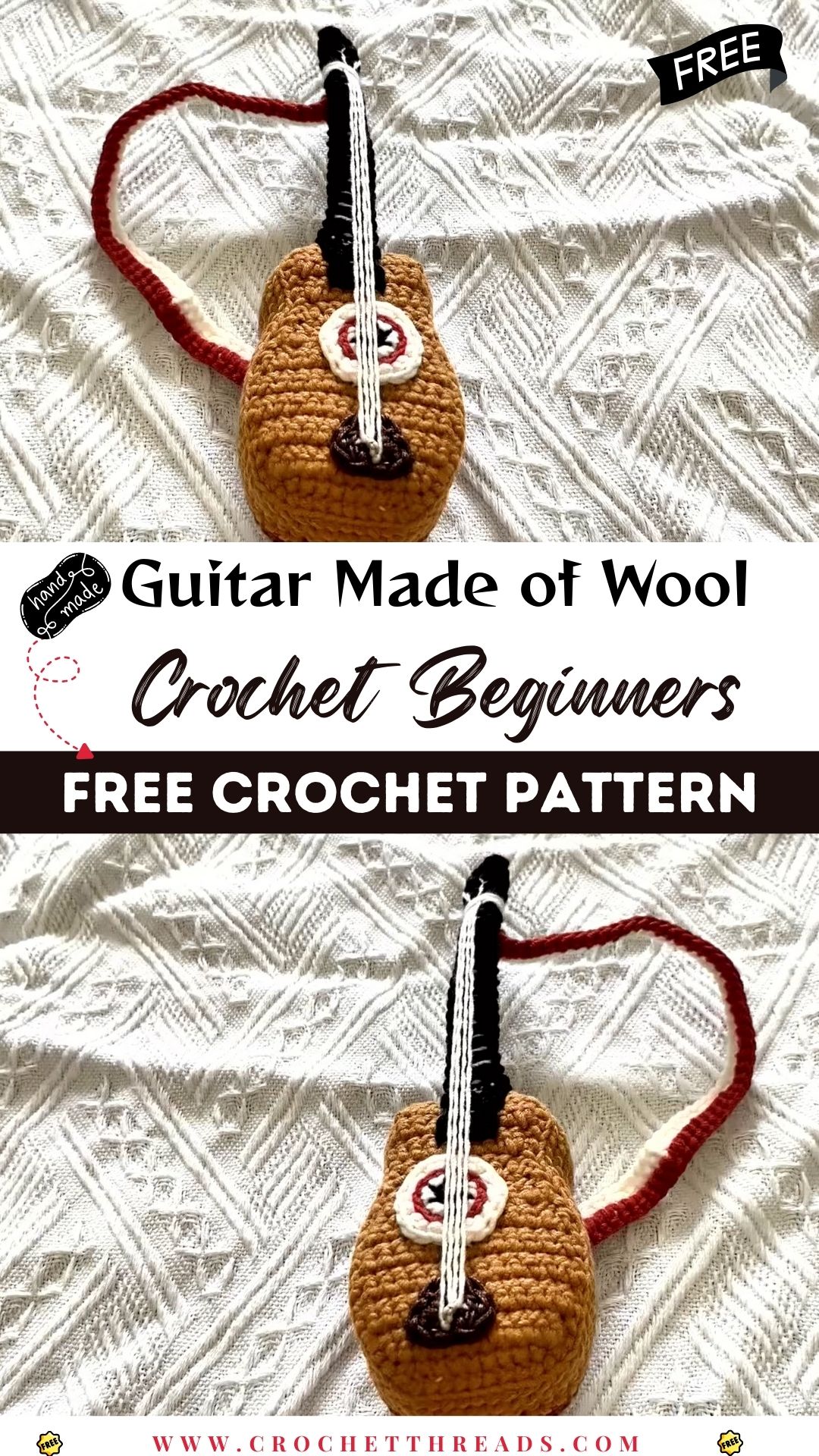 Crochet Acoustic Guitar Patterns