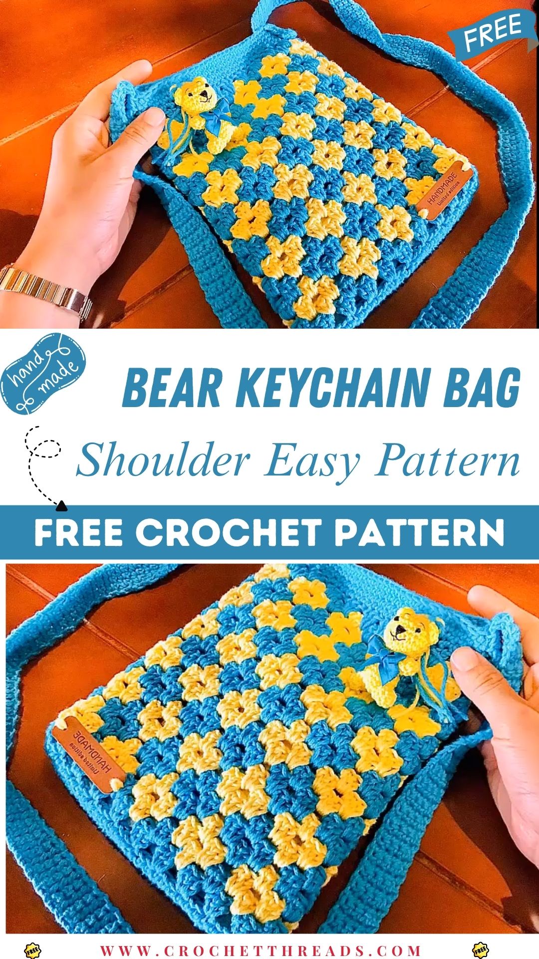 Crochet Ocean Waves Bag