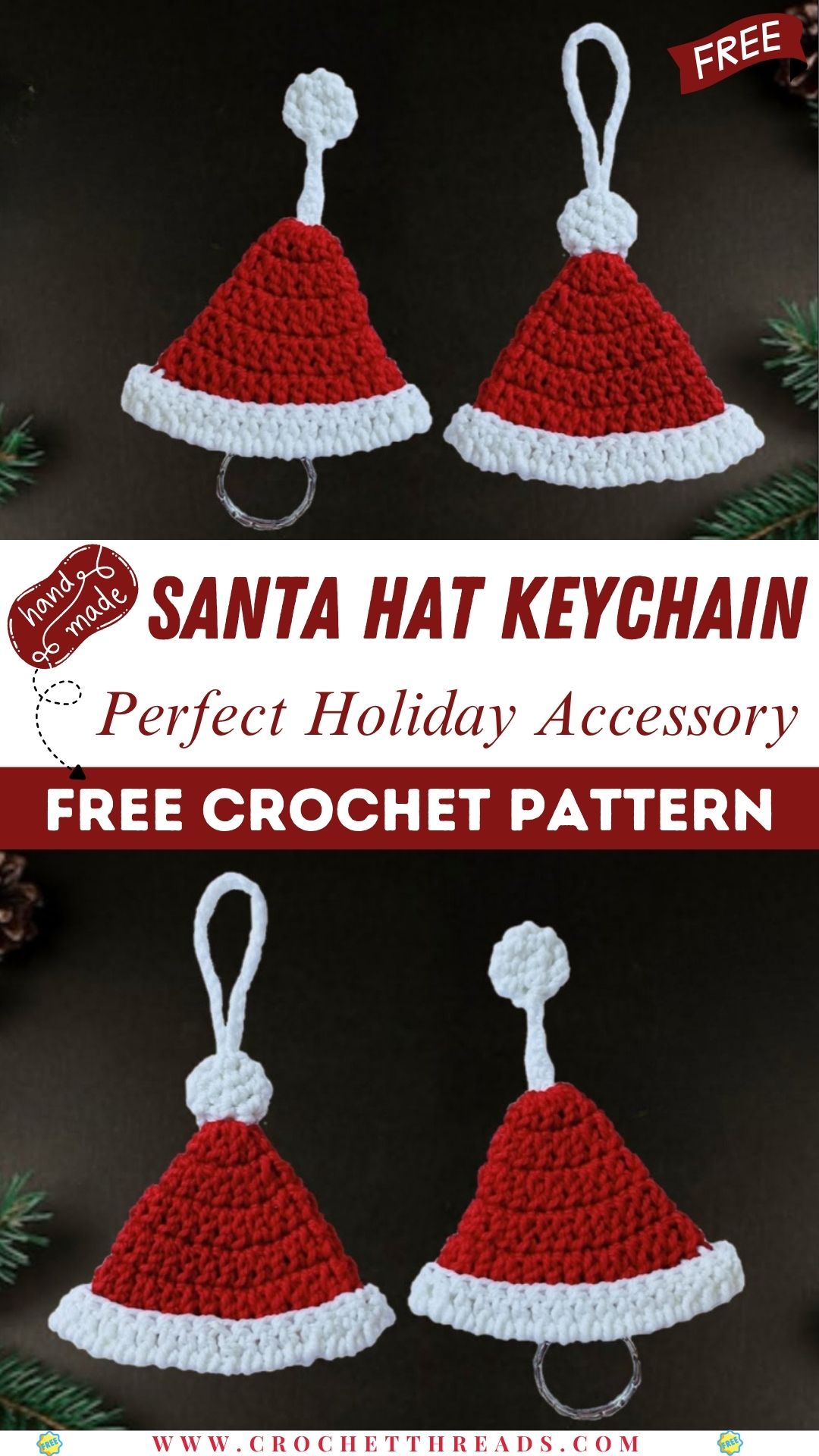 Crochet Christmas Keychain Patterns