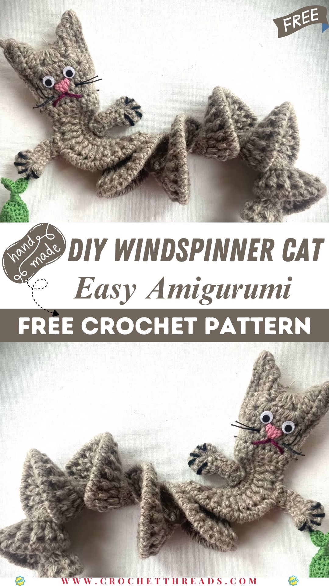 Halloween Crochet Spinner Frankenstein Patterns