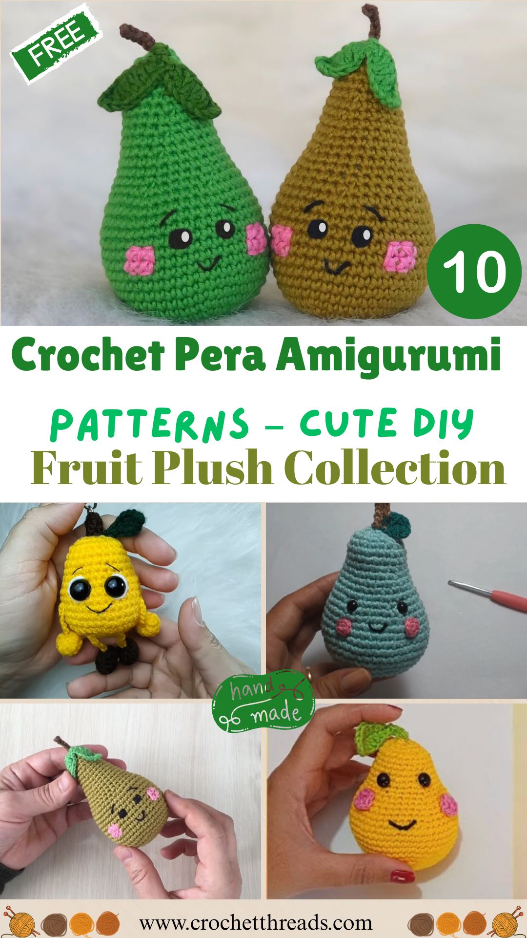 Free Crochet Pera Amigurumi Patterns