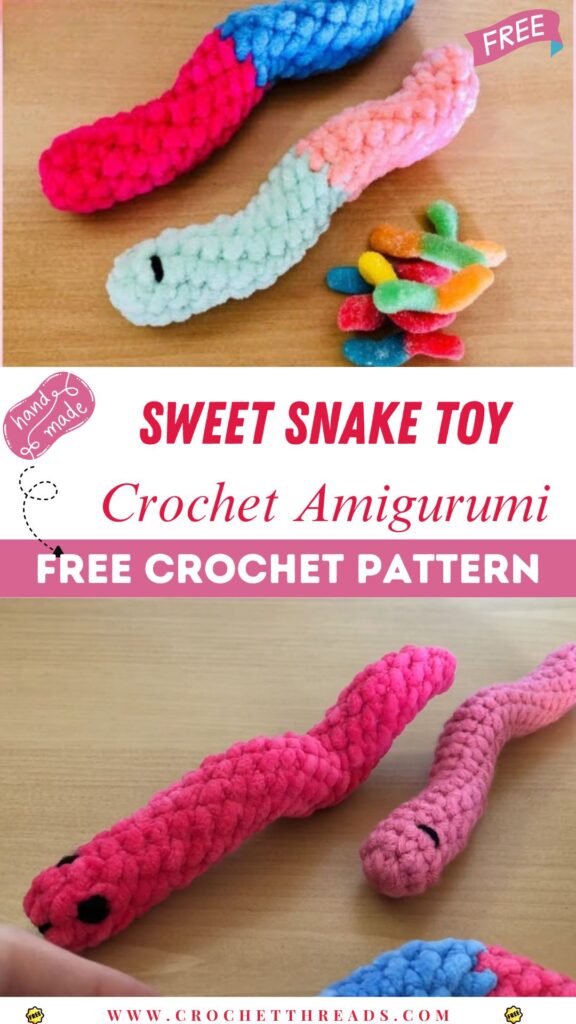 Crochet Gummy Worm Patterns