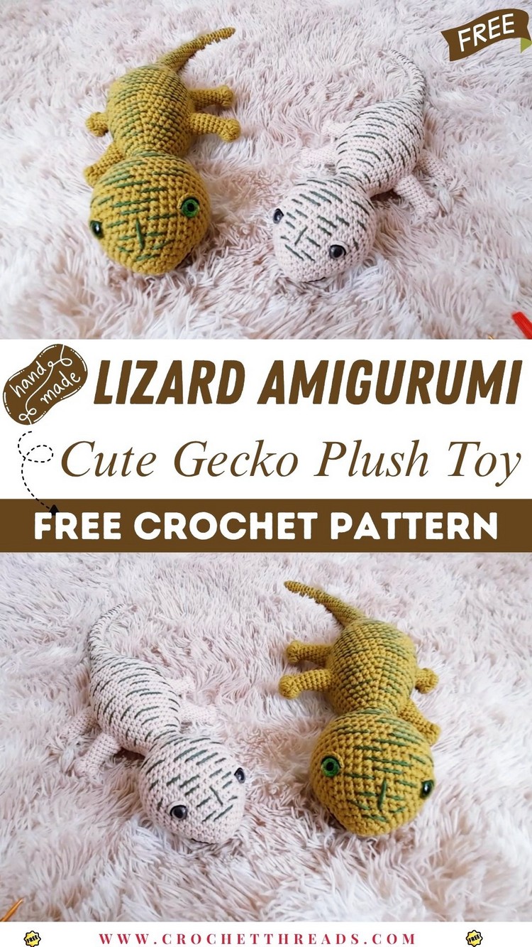 Crochet Gecko and Lizard Amigurumi Patterns