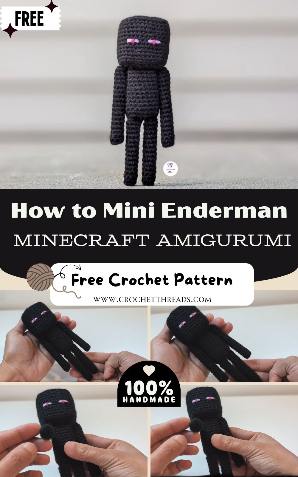 Crochet Enderman Minecraft Amigurumi Patterns