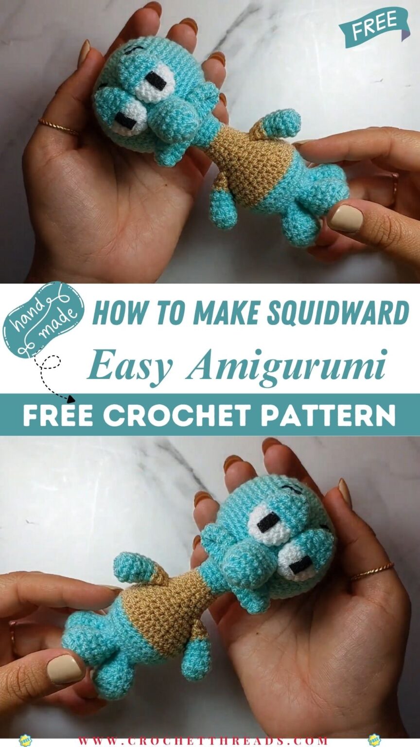 Crochet Squidward Amigurumi