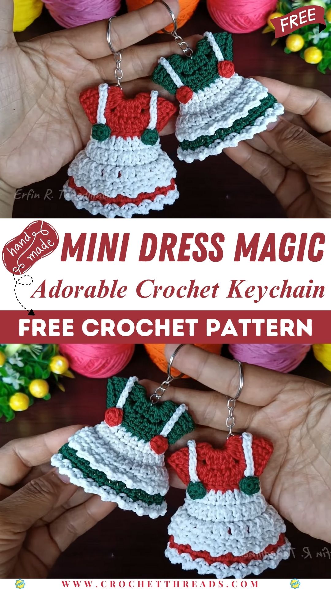 Crochet Christmas Keychain Patterns