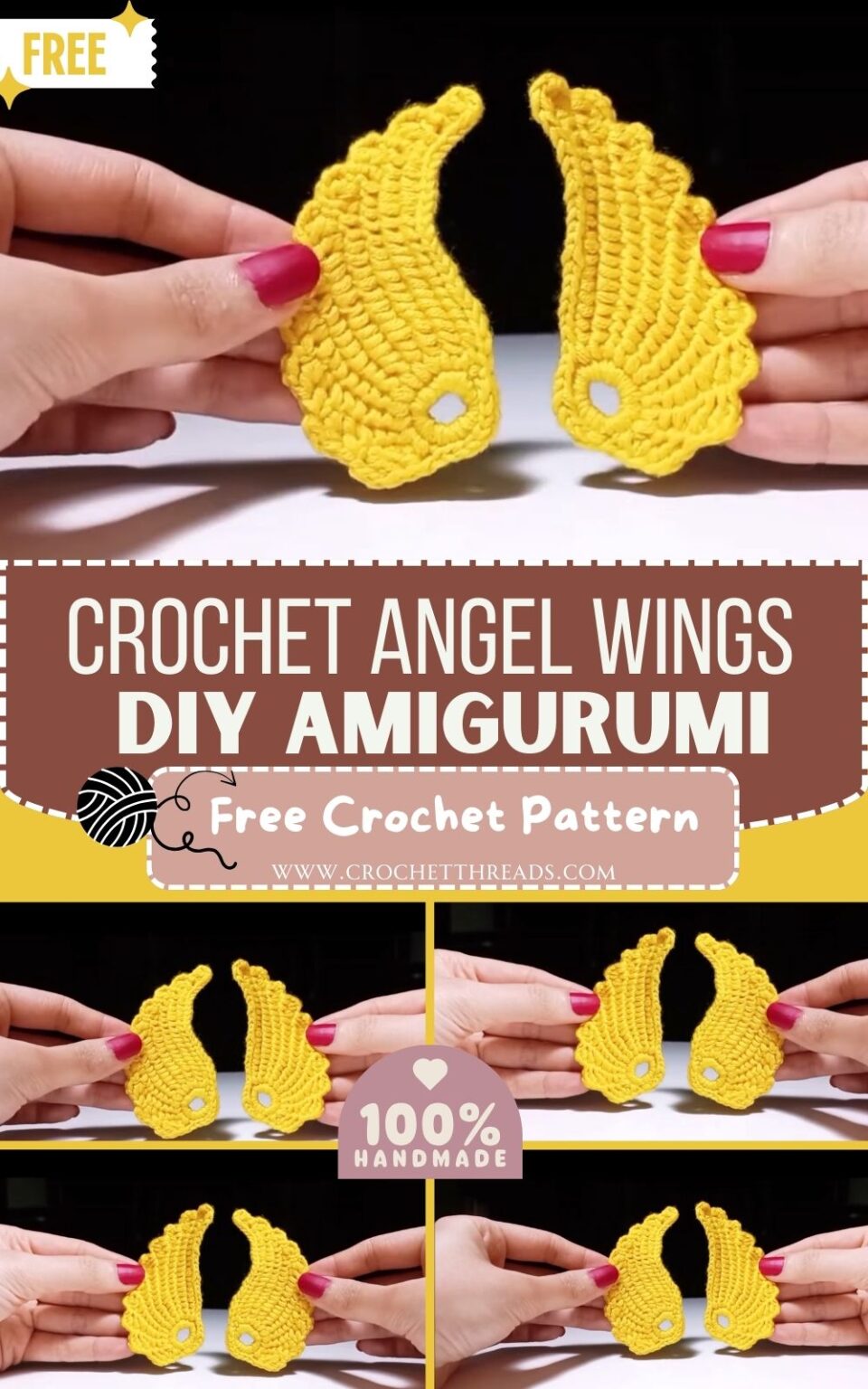 Crochet Angel Wings Amigurumi