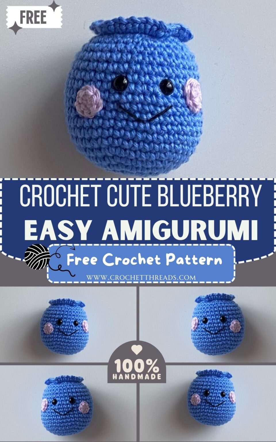 Crochet Blueberry Amigurumi Patterns