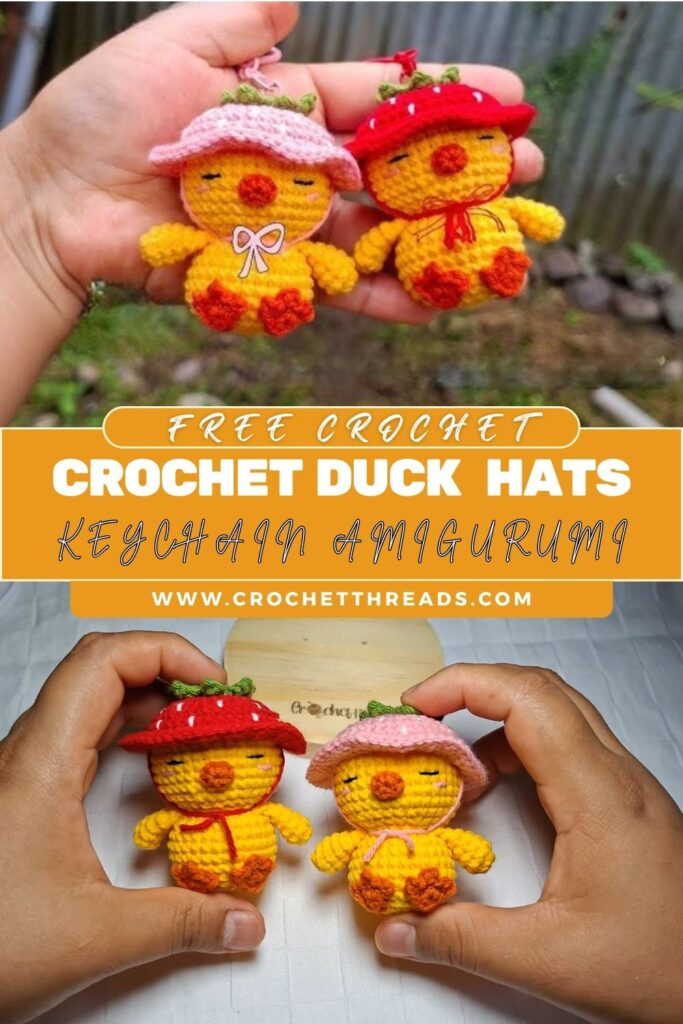 Crochet Duck with Hats